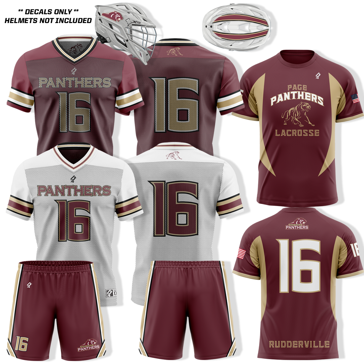 Page Panthers - Full Uniform Package | Lacrosseballstore